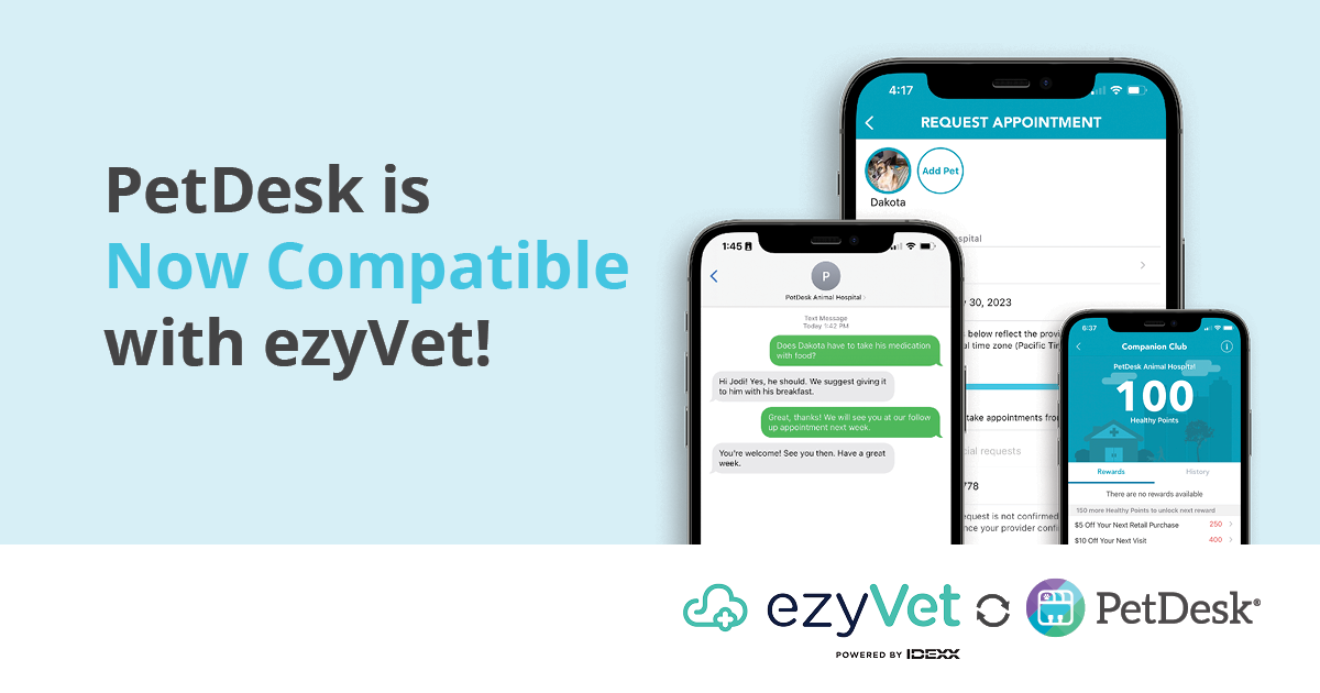 PetDesk Now Integrates With EzyVet | PetDesk